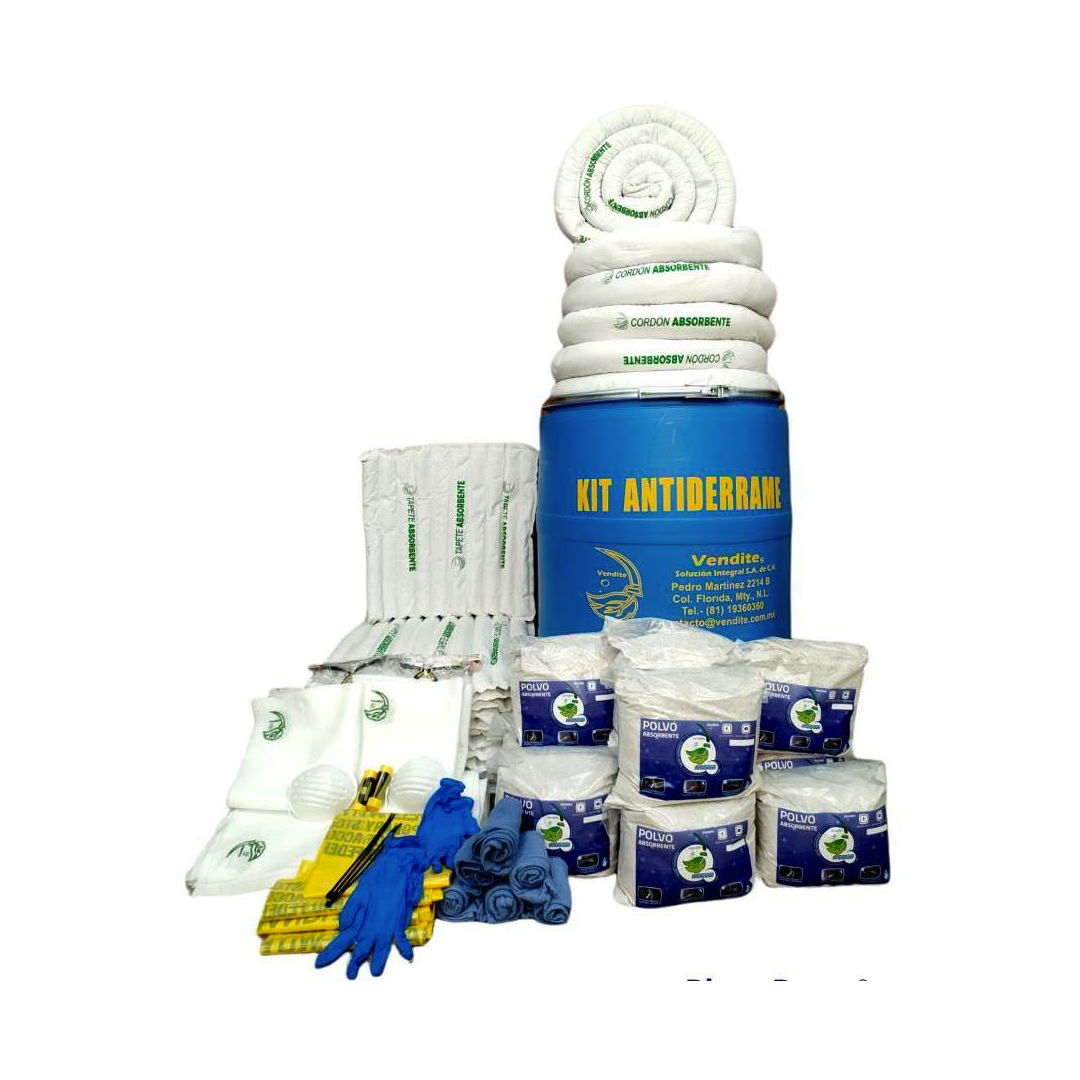 Kit antiderrames 55 galones - Vendite MX